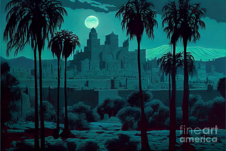 Ancient city of Cairo Egypt by Asar Studios Digital Art by Celestial ...