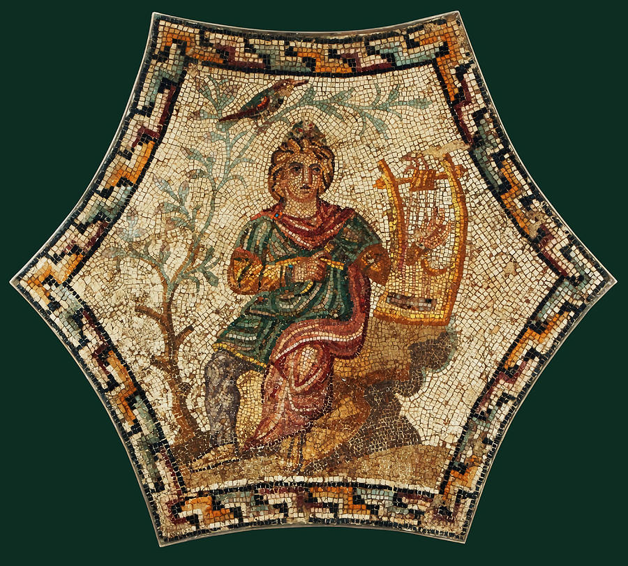 Ancient Roman Mosaics Orpheus Enchanting With Painting by Daniel Martin ...