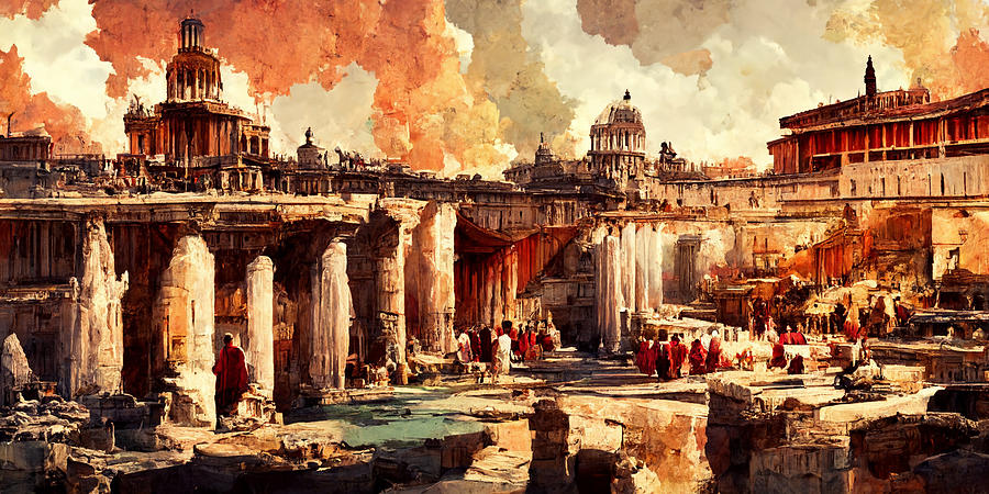 Ancient Rome Digital Art by Matteo Guarnieri | Fine Art America