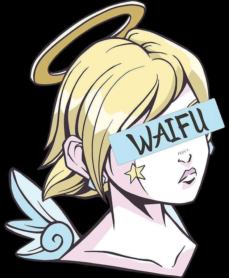 Angel Waifu Face Poster cute Painting by Kennedy Oliver | Fine Art America