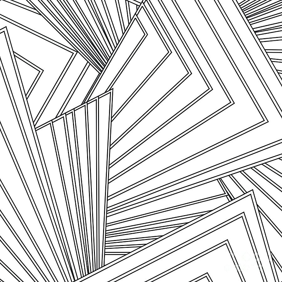 Angle Pattern Design Painting by Alex Mohammed - Pixels