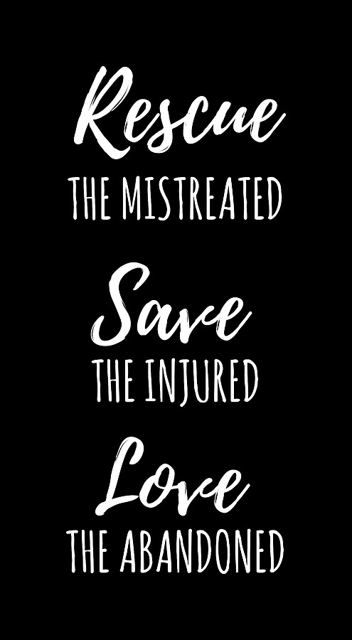 Animal Rescue Design Drawing by Noirty Designs - Fine Art America