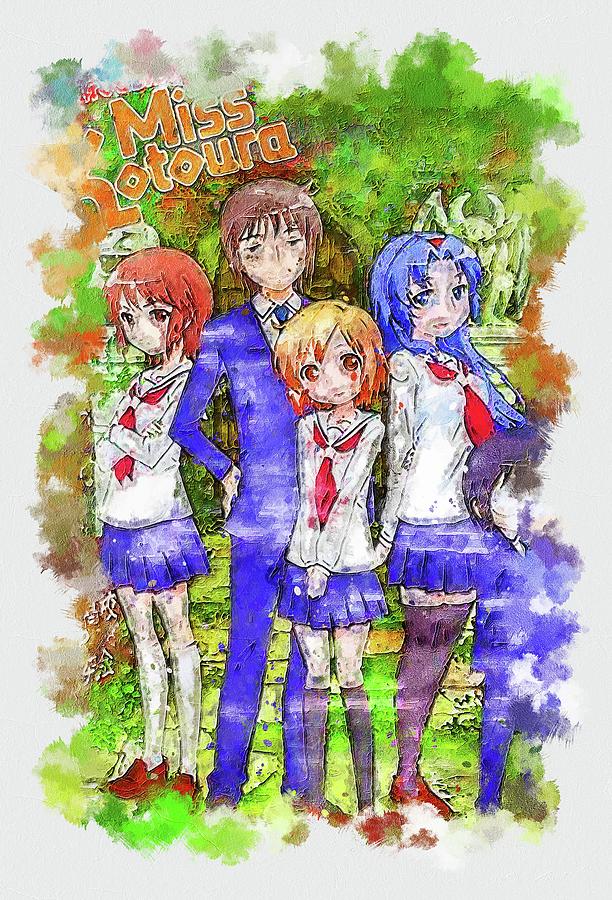 Anime Kotoura San Mixed Media By Franz Elvie Fine Art America