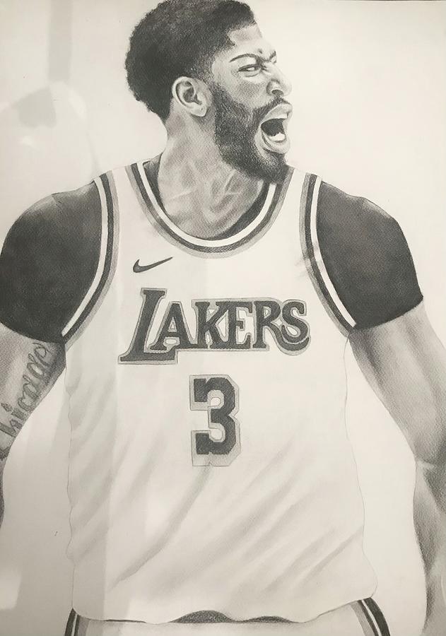 Anthony Davis Drawing by Hayli Swanson - Fine Art America