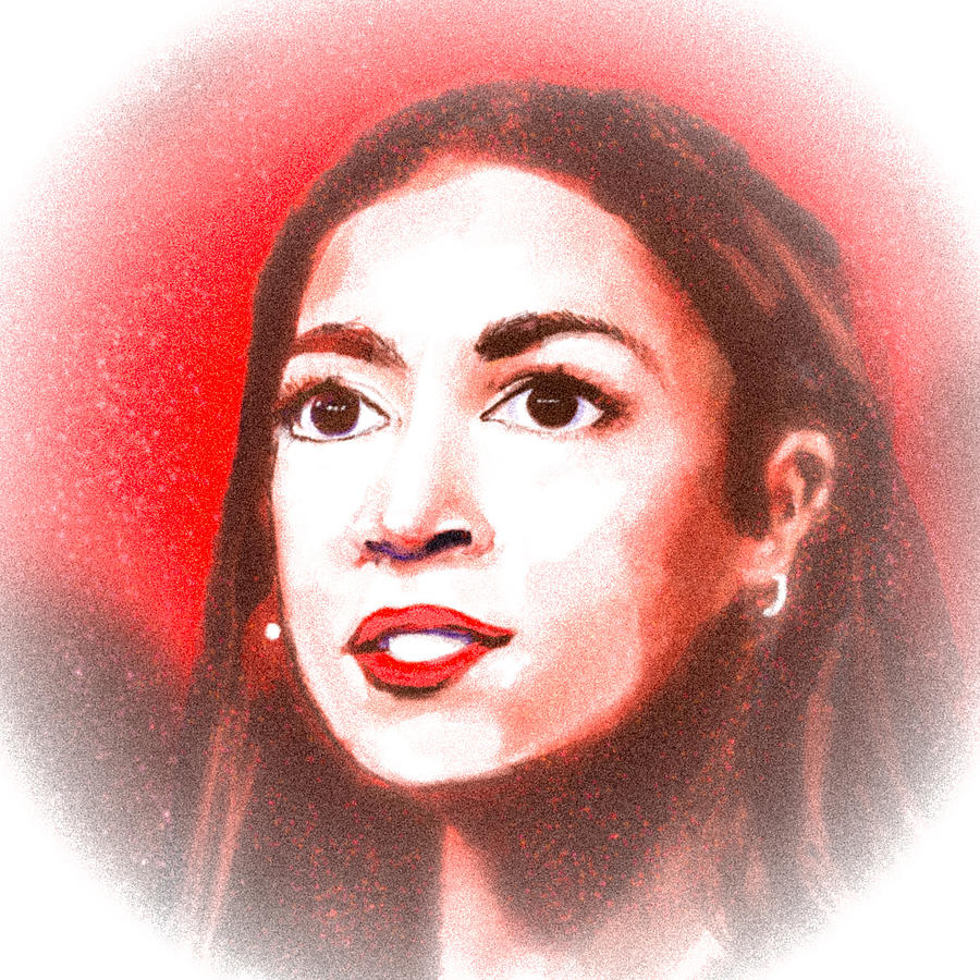 AOC Portrait White Vignette Digital Art by Eileen Backman - Fine Art ...
