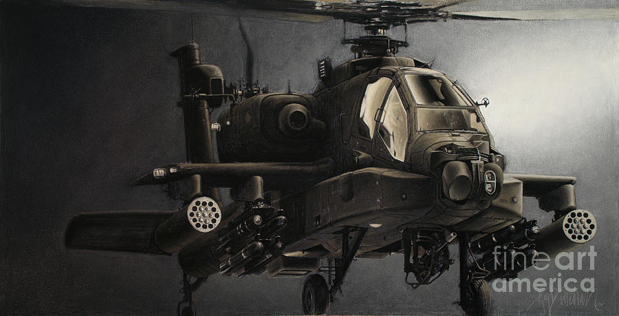 Apache Drawing by Guy Burchak - Pixels