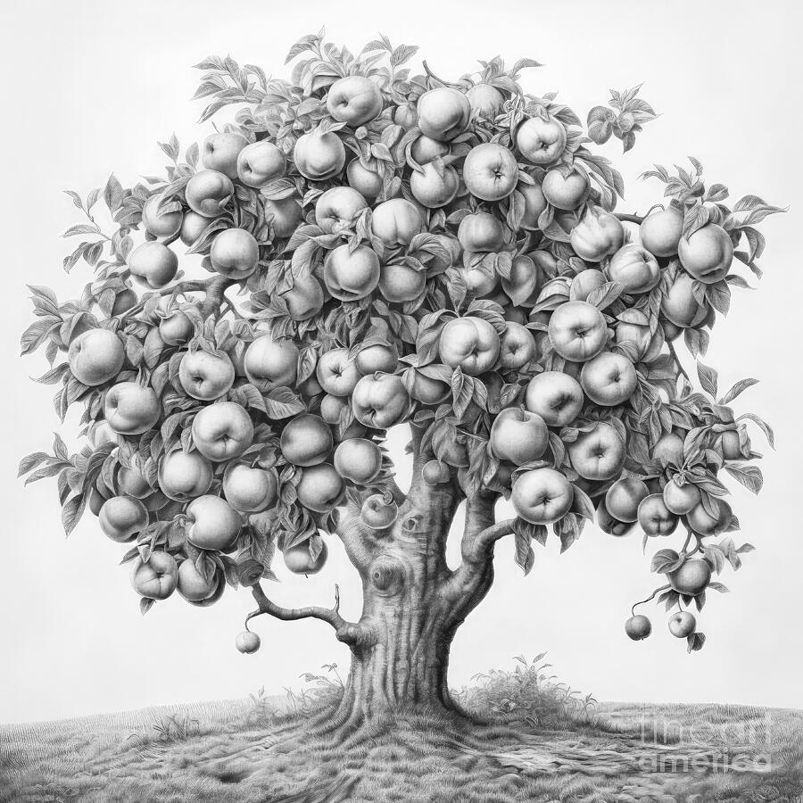 Apple Tree BW Photograph by Elisabeth Lucas - Fine Art America