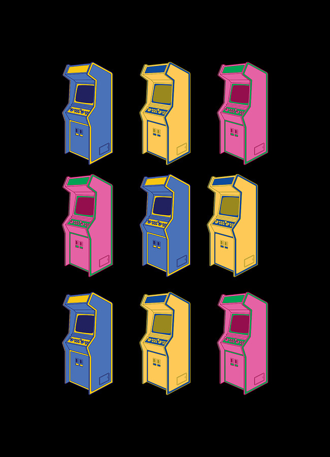 Arcade Pattern Digital Art by Thomas Larch - Fine Art America