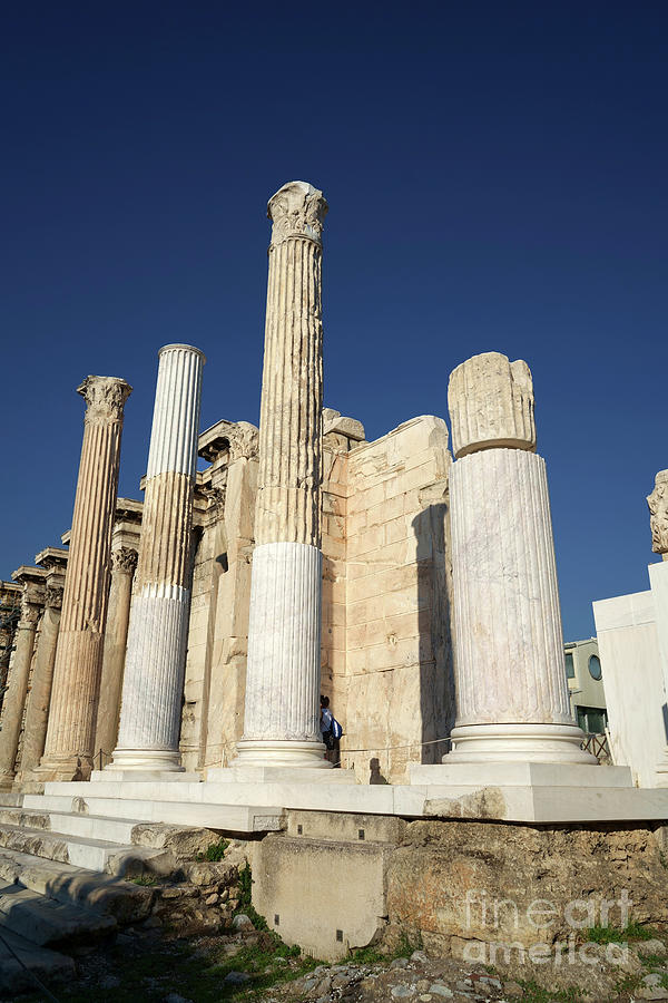 Archaeological site of Hadrian' s Library II Photograph by George ...