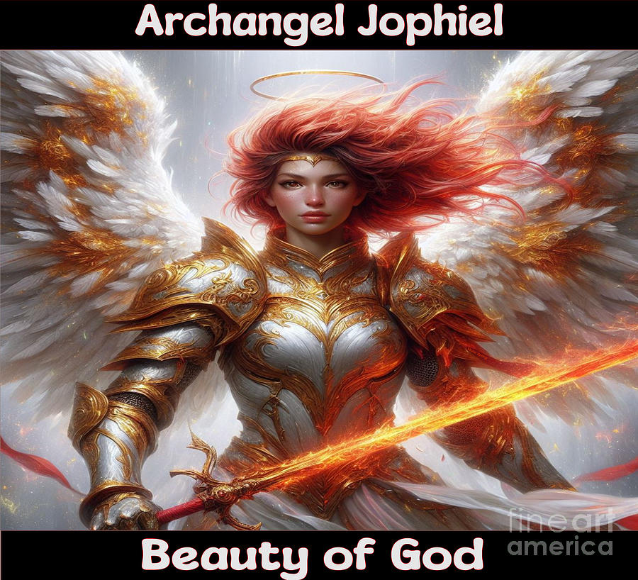 Archangel Jophiel Digital Art by Violet Spring - Fine Art America