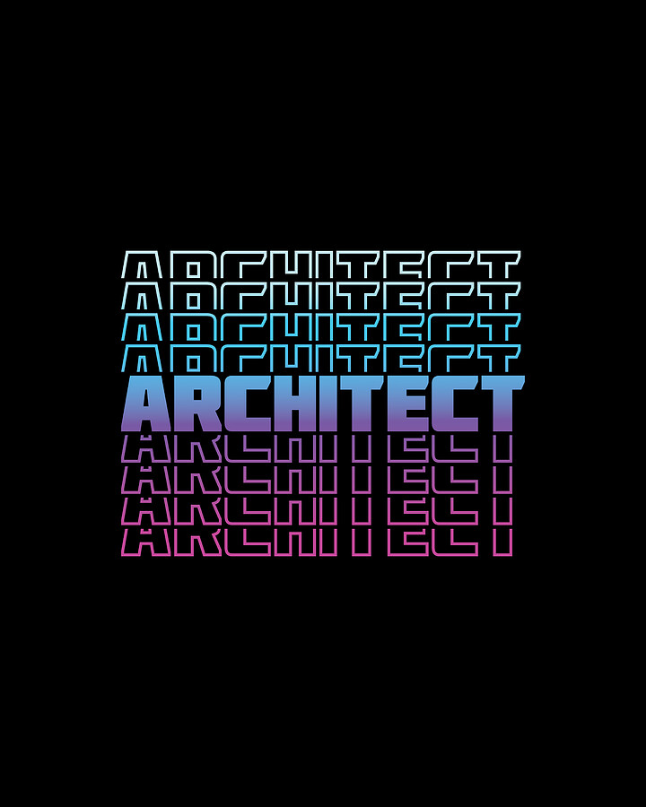 Architect Architecture Building Digital Art by Moon Tees - Fine Art America