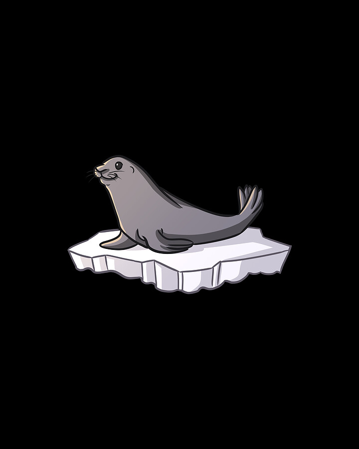 Arctic animals cute seal kids gifts Digital Art by Norman W - Fine Art ...