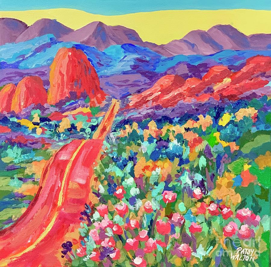 Arizona Highways Painting by Patsy Walton | Fine Art America