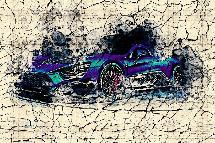 Art Abstract 2019 Zenvo Tsr-S Hypercar Exterior Blue Sports Coupe ...