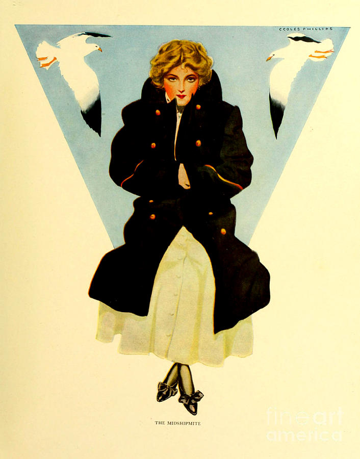 Art Deco illustration Girl Digital Art by Diane Hocker | Pixels