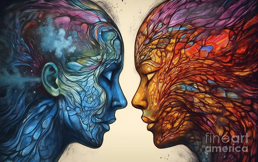 Artificial Duality Drawing by Aurelien PREVOST - Fine Art America