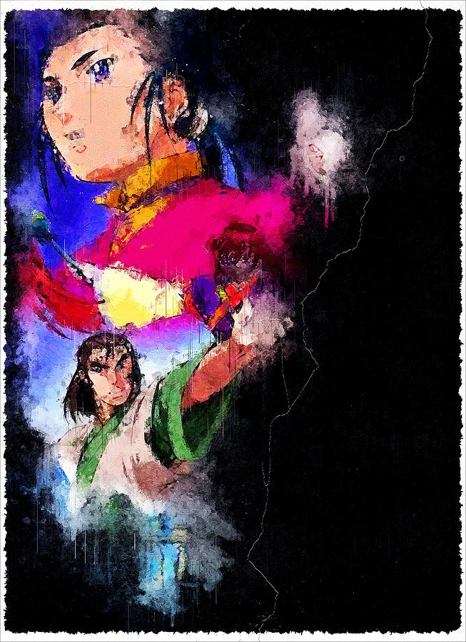 Artwork Anime The Legend Of Condor Hero abstract artistic Painting by ...
