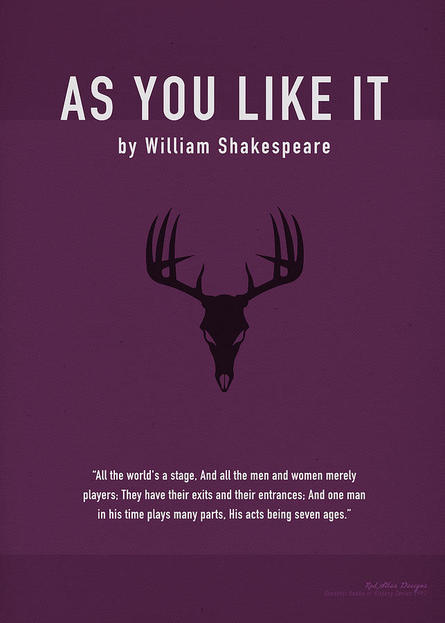 As You Like It by William Shakespeare Greatest Books Minimalist ...