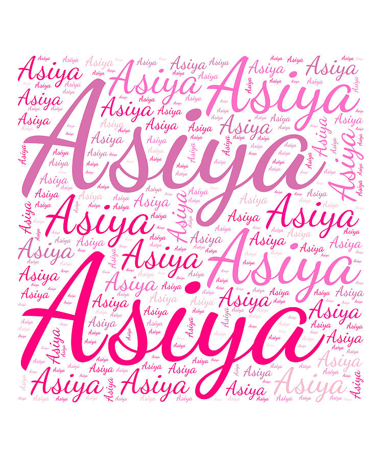 Asiya, Names Without Frontiers. Digital Art by Vidddie Publyshd - Fine Art America