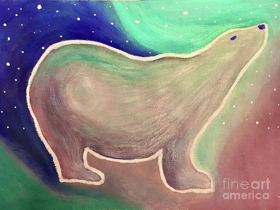 Aurora Bear Painting by Corinne Flaws - Fine Art America