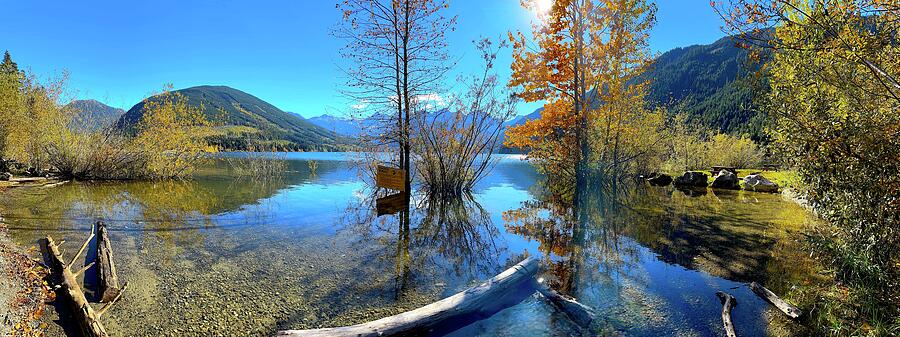 Autumn Lake Panorama Photograph by Ian McAdie - Fine Art America
