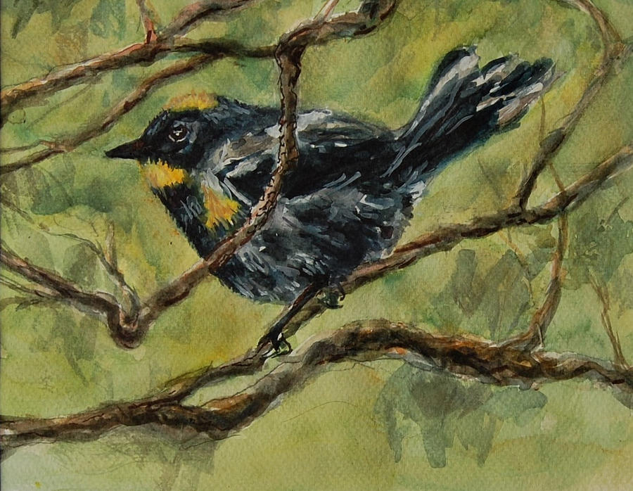 Autumn Warbler Painting by Cheryll Root - Fine Art America