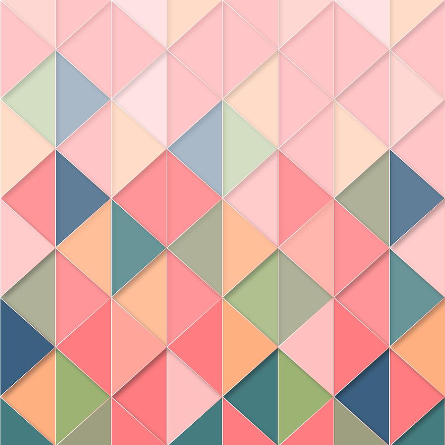 Background Geometric Triangle Wallpaper Pattern Digital Art by Tfk ...