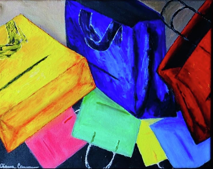 Bags in Color Painting by Dianna Cannoy - Fine Art America