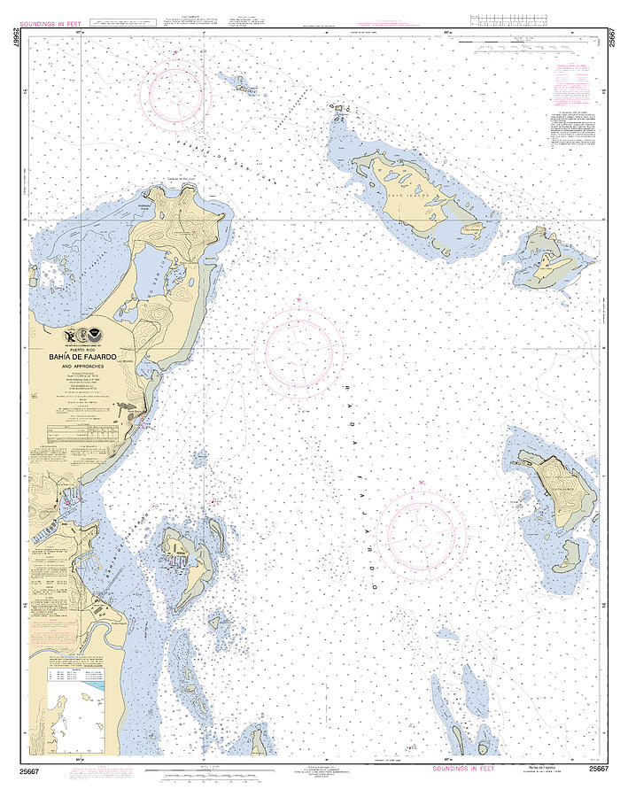 Bahia De Fajardo And Approaches Puerto Rico, Noaa Chart 25667 Digital ...