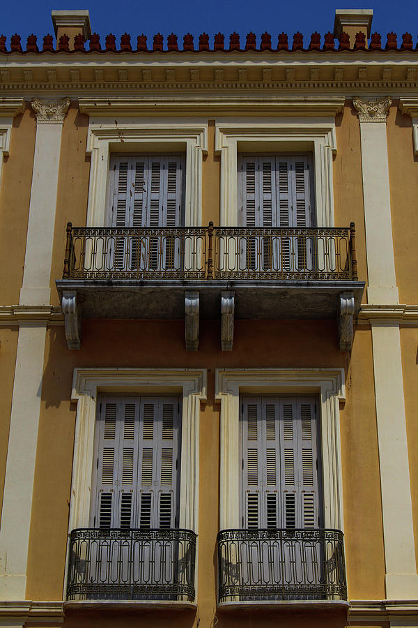 Balconies of Nafplio Photograph by Charles Everhardt - Fine Art America