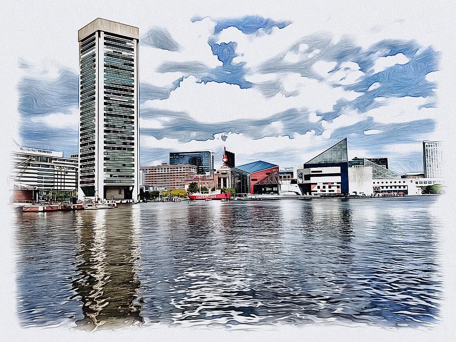 Baltimore Digital Art by John Ring - Fine Art America