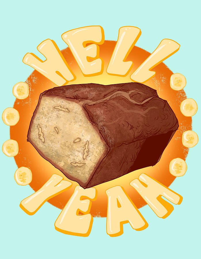Banana Bread Drawing By Ludwig Van Bacon Pixels