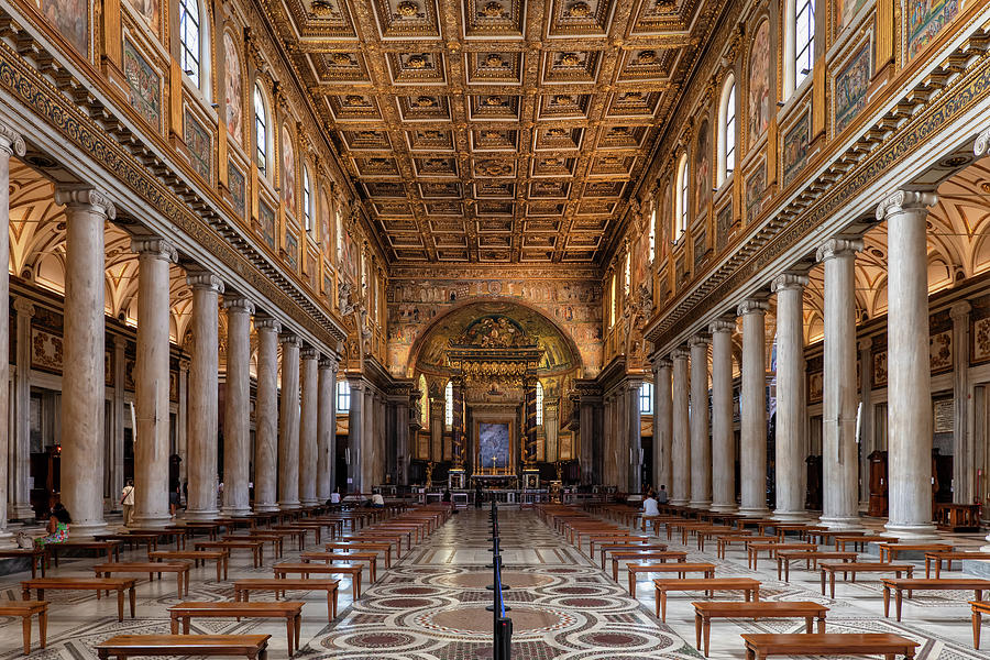 Basilica Of Saint Mary Major In Rome Photograph by Artur Bogacki - Fine ...