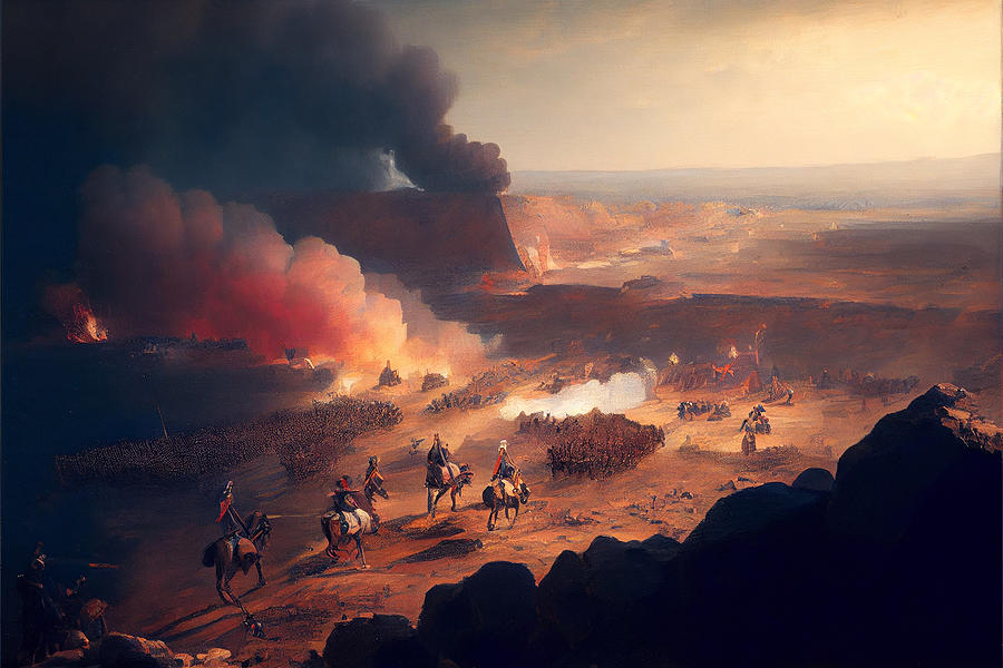 Battle of the Pyramids in a Antoine Jean G by Asar Studios Painting by ...