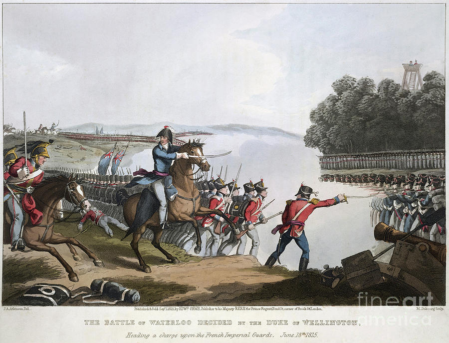 Battle of Waterloo Drawing by Iconographic Archive - Fine Art America
