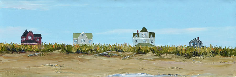Beach Houses Painting by Alison Vernon - Fine Art America