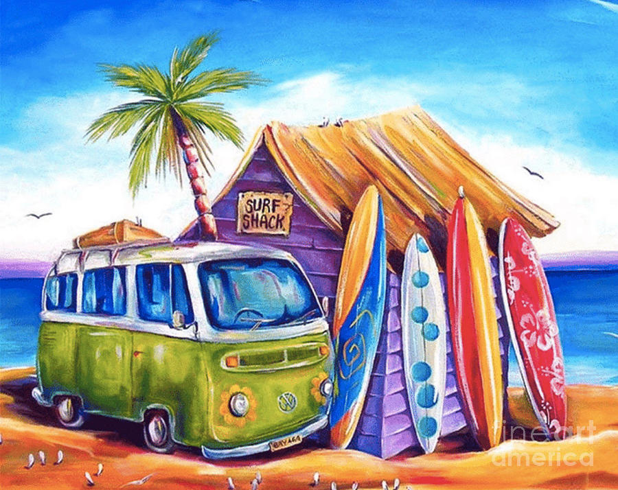 Beach Life Painting by Nehemiah Art - Fine Art America