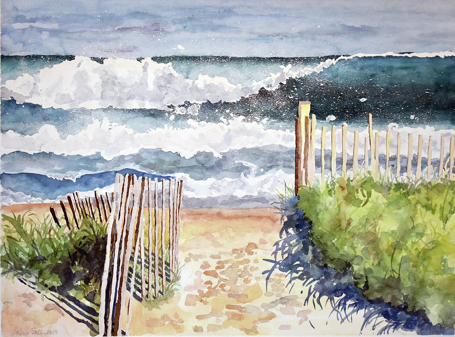 Beach Path Painting by Barbara Seith - Fine Art America