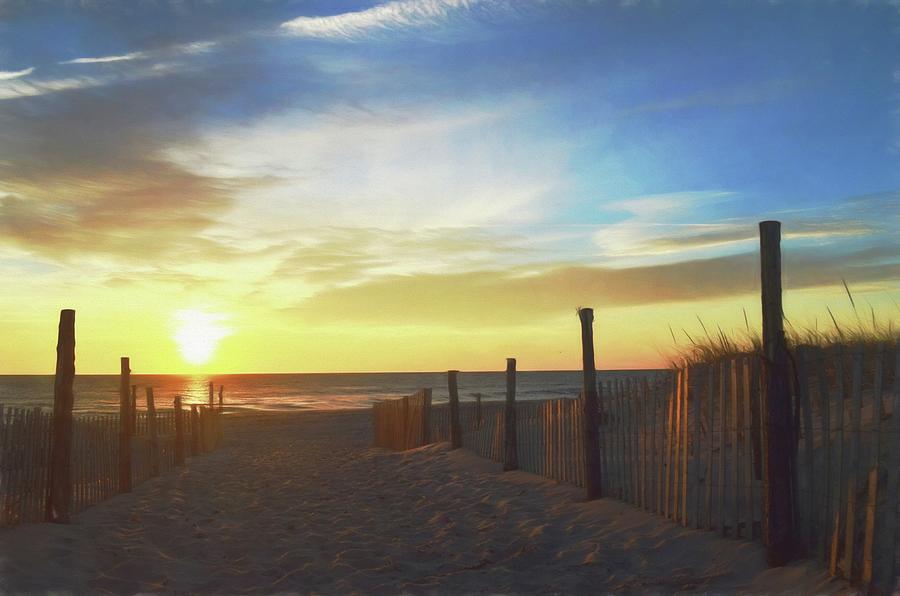 Beach Path, Seaside Park Photograph by Bob Cuthbert - Fine Art America