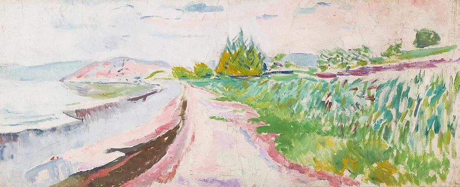 Beach Study Drawing by Edvard Munch - Pixels