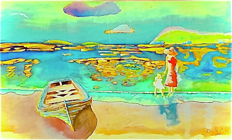 Beached Painting by David Cullen - Fine Art America