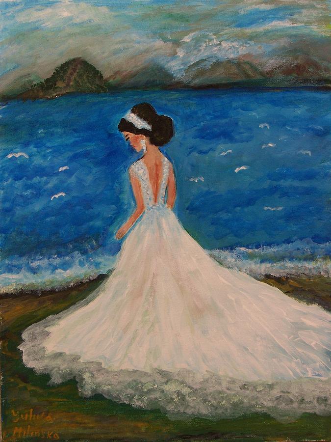 Beautiful Bride Painting by Yuliya Milinska - Fine Art America