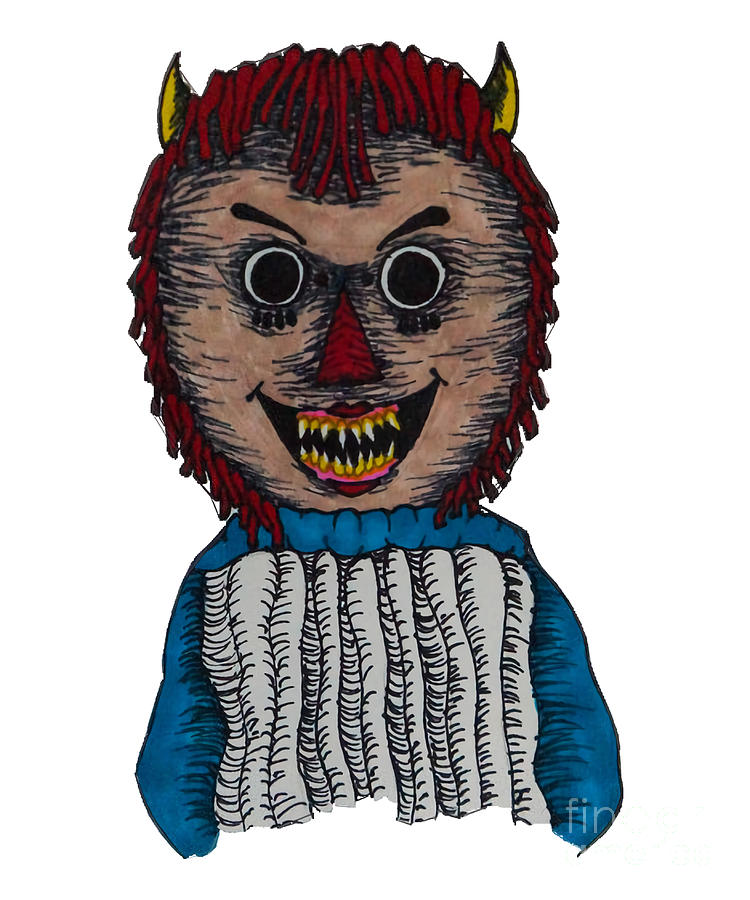 Beautiful Model Annabelle Ann Raggedy Doll Ts Music Fan Drawing By Anime Chipi Fine Art America