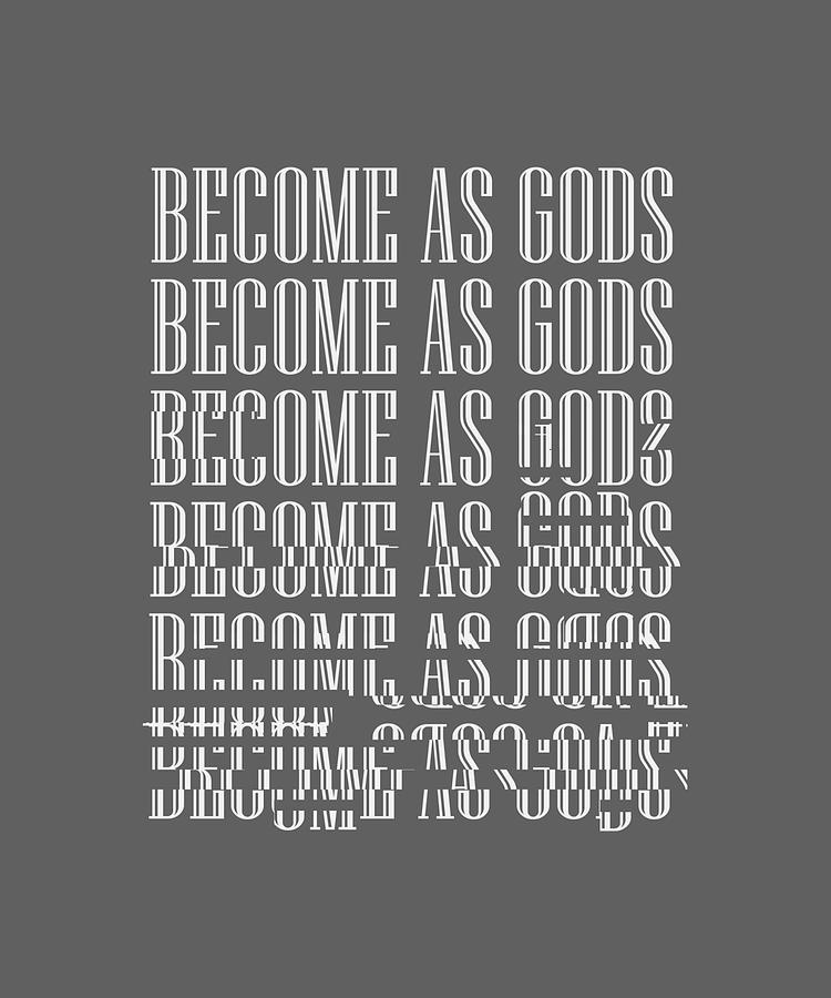 BECOME AS GODS Glitched nature Painting by Stewart Matthews - Fine Art America