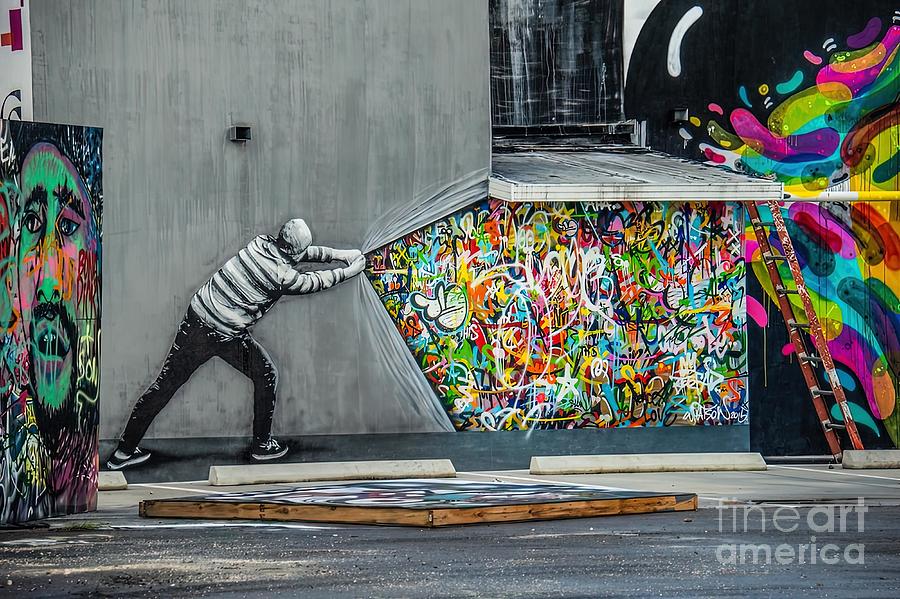 Behind the Curtain Remastered Painting by Ella Harrison - Fine Art America