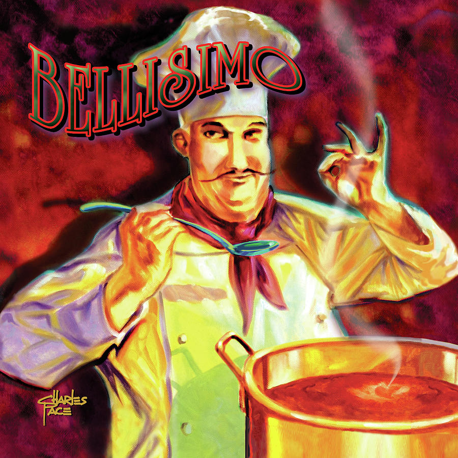 Bellisimo Chef Painting by Charles Pace - Pixels
