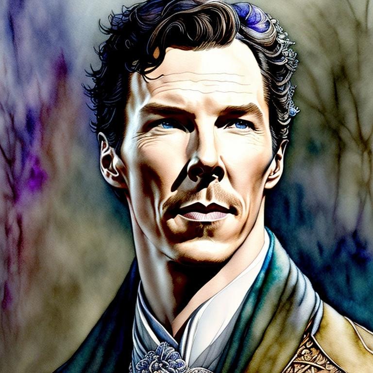 Benedict Cumberbatch Actor Digital Art by Bob Smerecki - Fine Art America