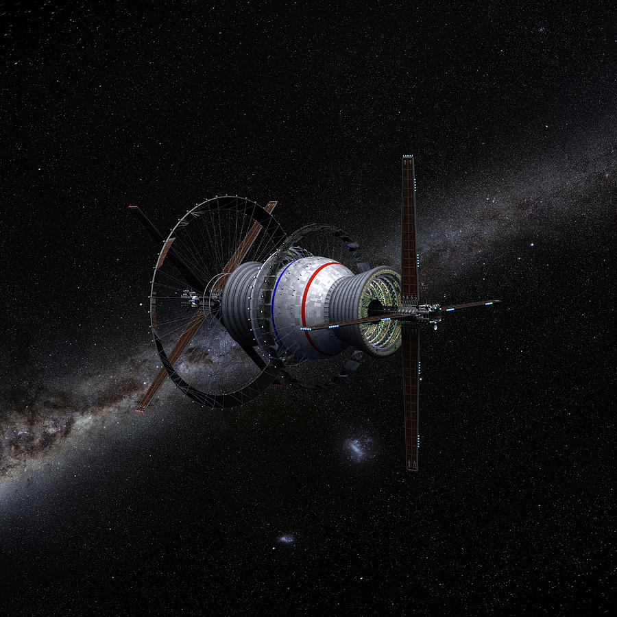 Bernal Sphere Space Habitat Digital Art by Nick Stevens | Fine Art America