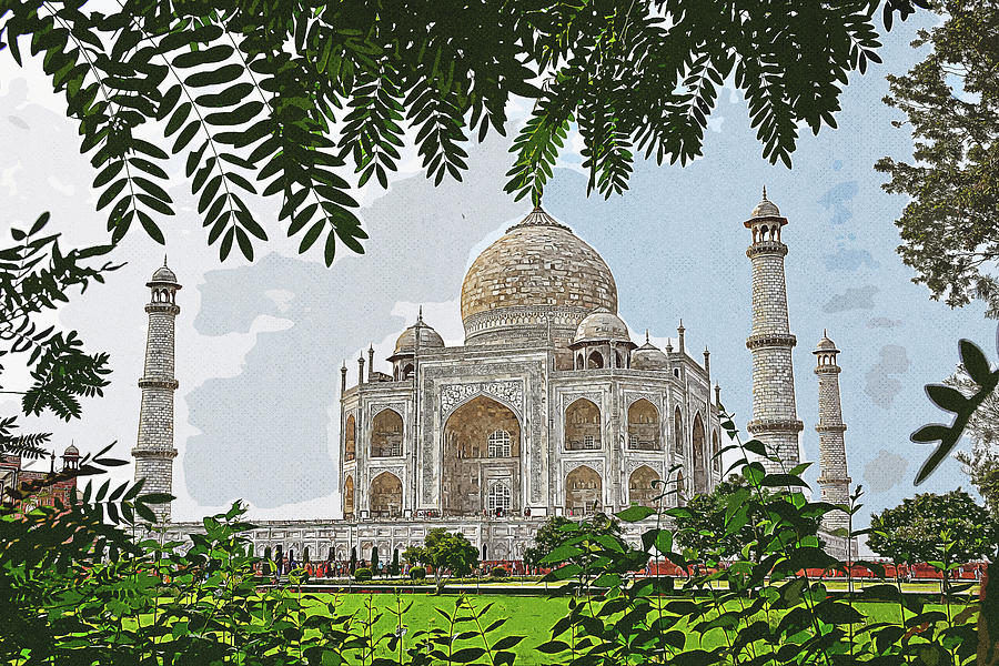 Best Minarets - Islamic Architecture, Taj Mahal Painting by Celestial ...