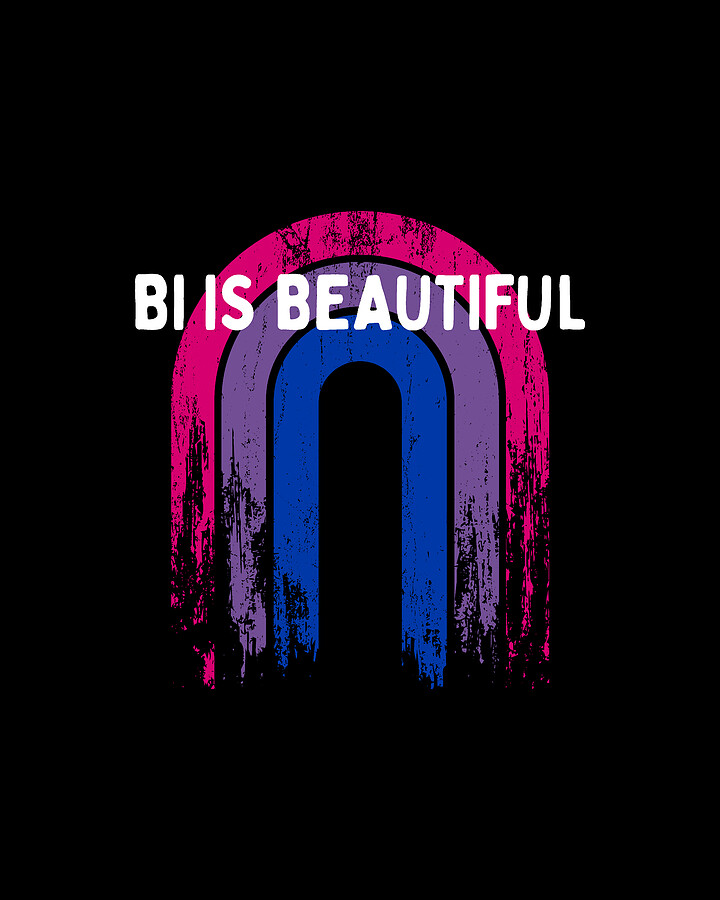 Bi Is Beautiful Bisexual Motivational Quote Bi Pride Digital Art by Maximus Designs - Fine Art ...